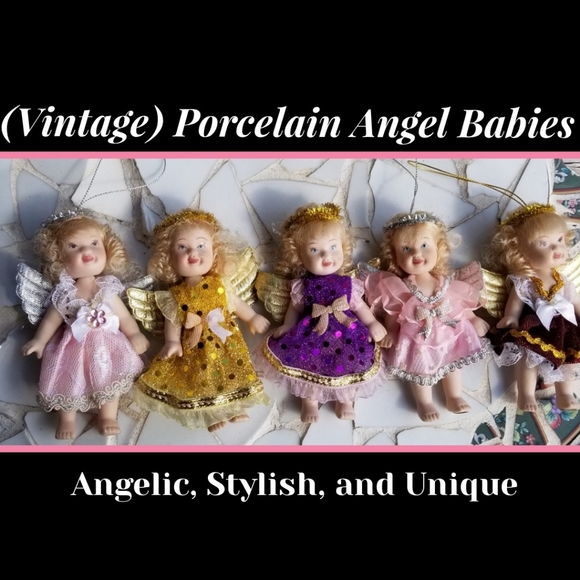 Vintage | Other | Vintage Porcelain Angle Babies | Poshmark